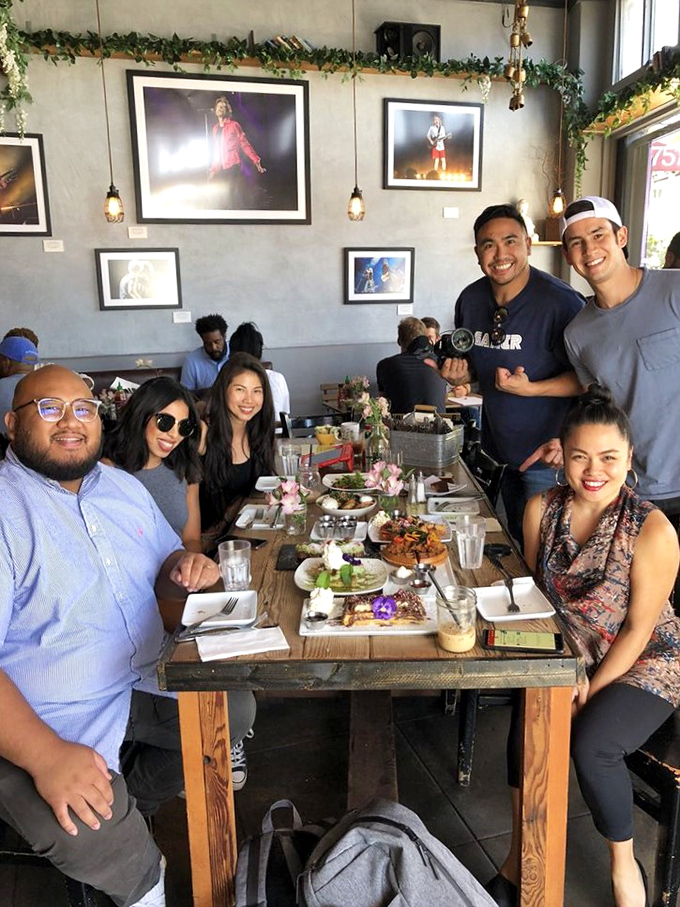 Happy diners proving that good food is the universal language we all speak fluently.