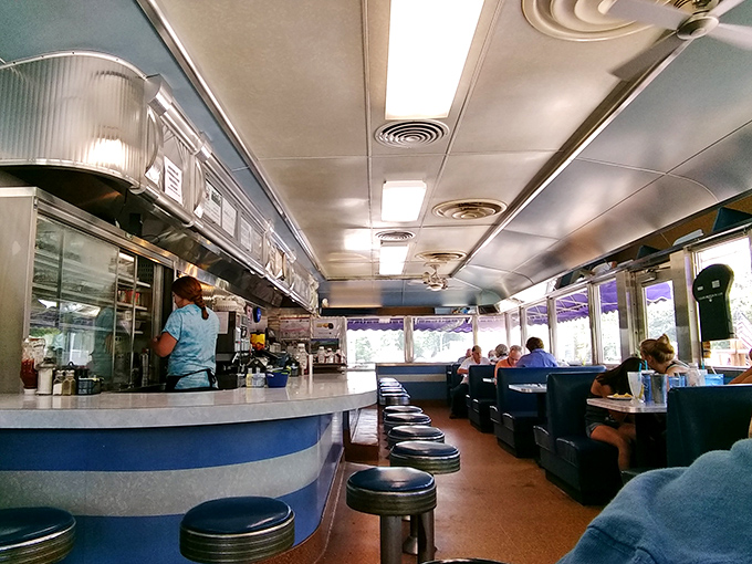 The quintessential diner experience&mdash;counter seating for the regulars, booths for families, and conversations that flow as freely as the coffee. Norman Rockwell would reach for his paintbrush.