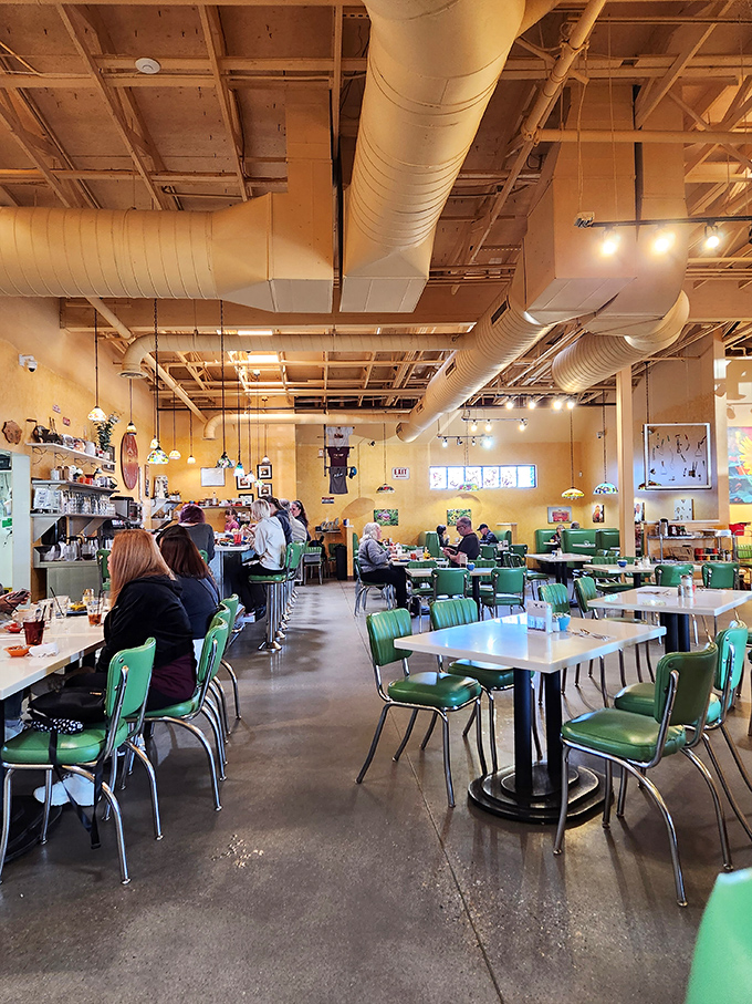 Where breakfast dreams come true for locals and visitors alike. The happy murmur of satisfied diners is the restaurant's background music.