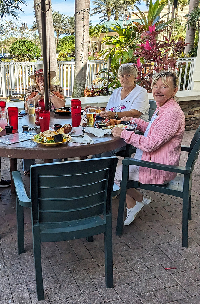 Where good food and good company meet. The outdoor dining area provides the perfect setting for catching up and creating memories.