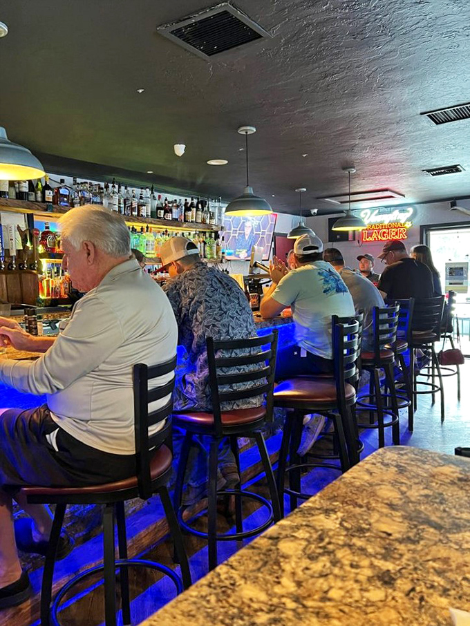 The bar fills with locals who've made this their second living room &ndash; the kind of authentic scene you won't find in any travel brochure.