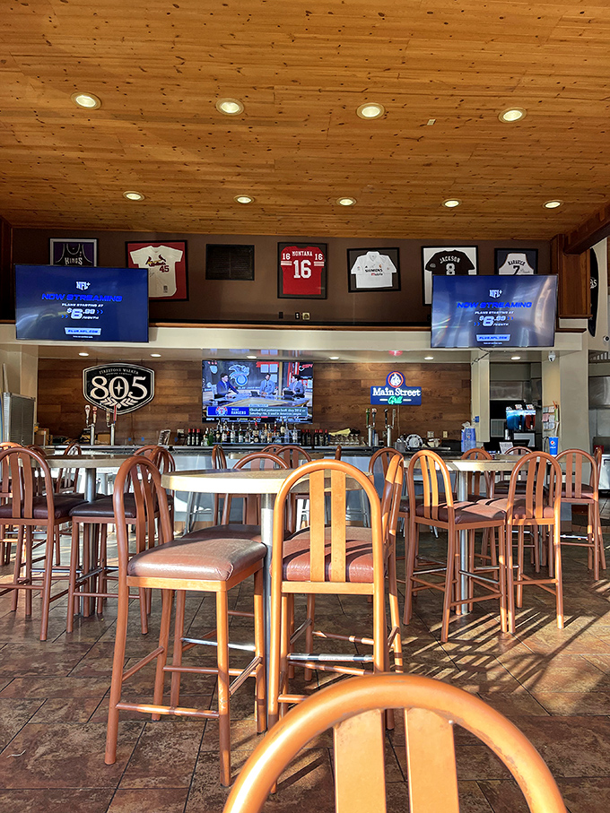 A dining room that feels like your cool uncle's rec room, only with better food.