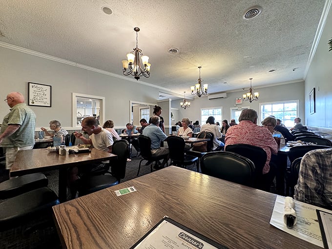 The dining room hums with satisfied conversation. No fancy frills needed when the food does all the talking and keeps everyone coming back.
