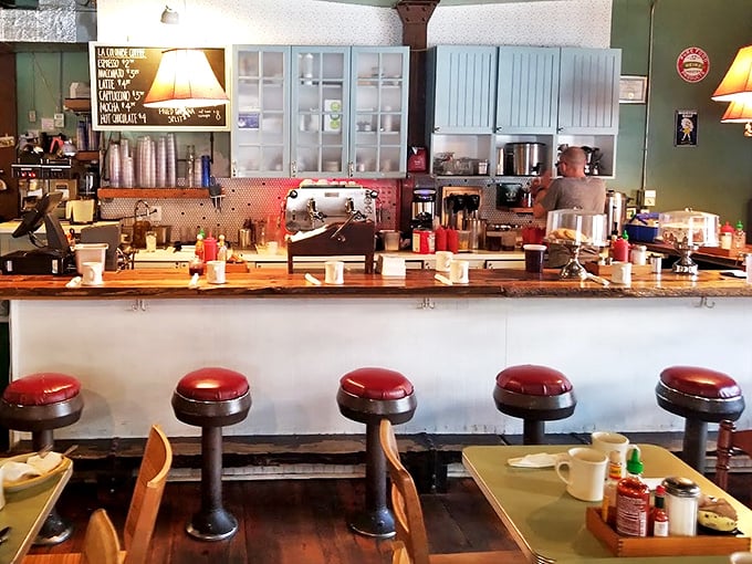Counter culture at its finest. Those red vinyl stools have witnessed countless first dates, family gatherings, and solo diners finding comfort.