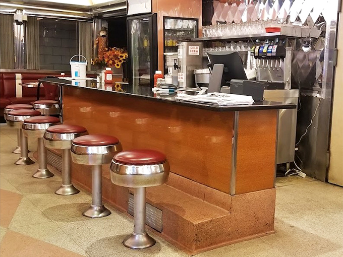 Where the magic happens&mdash;the counter where orders are called in diner shorthand and coffee cups never reach empty.