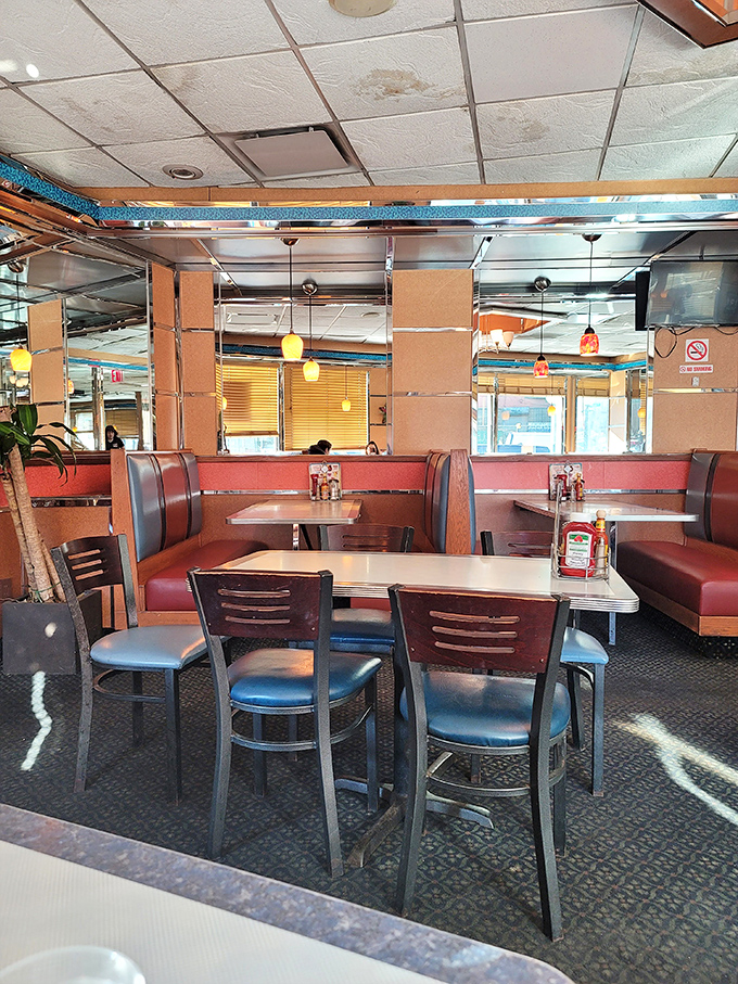 Sun-drenched booths and classic diner tables create that perfect "I could stay here all day" atmosphere that's increasingly rare in our rushed world.
