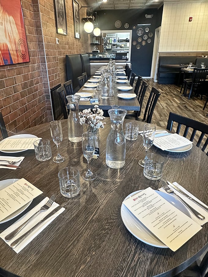 The communal table setup &ndash; where strangers become friends over shared plates and the mutual understanding that calories don't count when the food's this good.