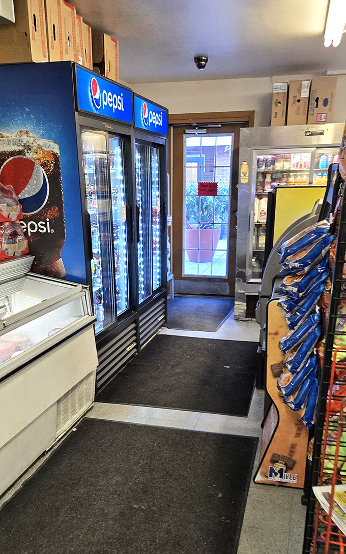 The drink coolers &ndash; a colorful oasis of refreshment standing ready to complement your hoagie adventure.