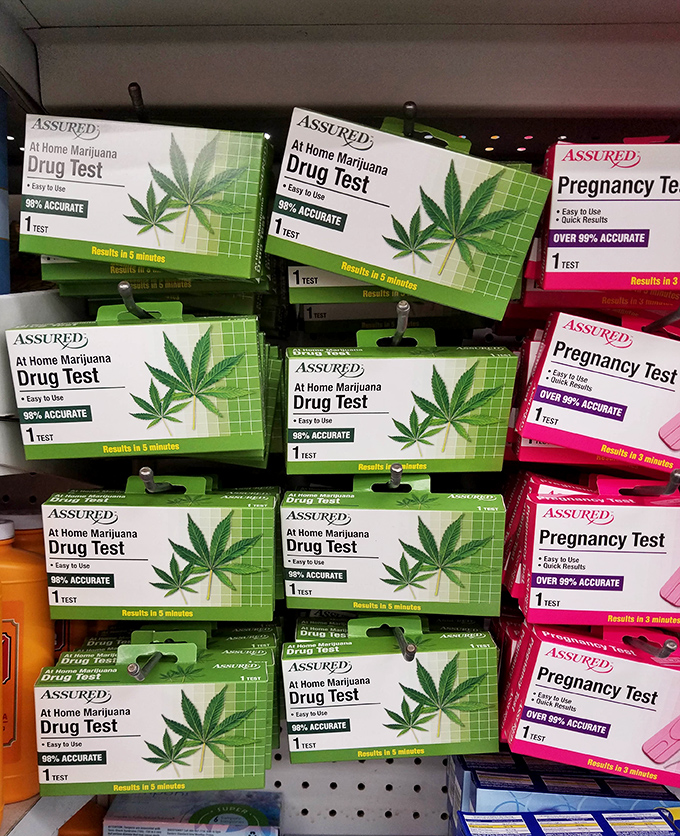 The reality check aisle &ndash; where life's big questions get answered for just a dollar. These tests prove that even life-changing information has a budget option.