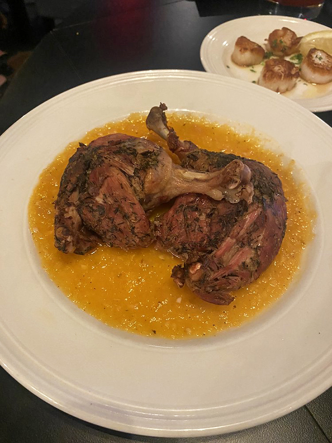 Duck confit swimming in a golden pool of sauce&mdash;proof that supper clubs can deliver rustic elegance that would make fancy city restaurants jealous.