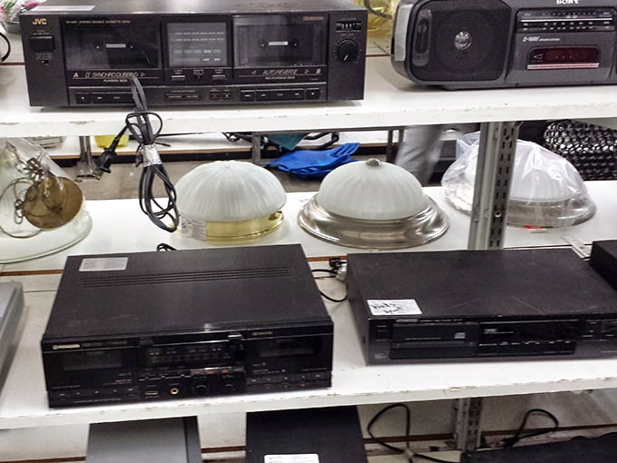 Yesterday's cutting-edge electronics await vintage enthusiasts and practical shoppers alike &ndash; that cassette deck might just be someone's retro dream.