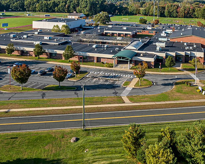 Ellington High School &ndash; where the education is solid, the sports are competitive, and grandparents show up in force for every band concert.