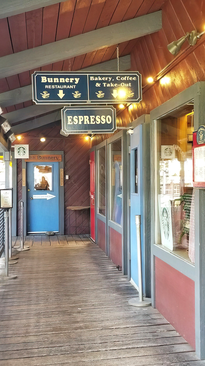 Follow those signs to carb-loaded salvation&mdash;the espresso points one way, but your heart knows where it's really heading. 