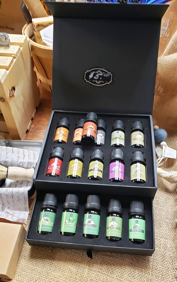 Essential oils for essential people. Aromatherapy in a box that promises to transform your bathroom into a spa retreat.