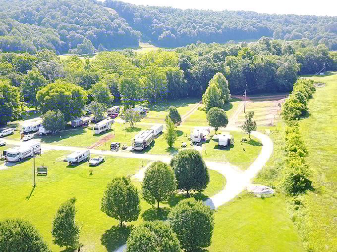 Fall Hollow Campground offers that perfect blend of wilderness and convenience. Nature with just enough civilization to keep things comfortable.