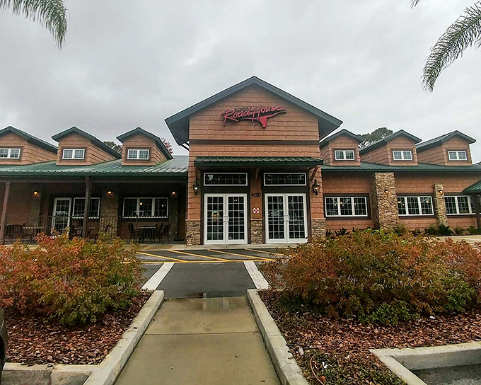 Chain restaurants providing familiar comfort without the inflated coastal pricing that usually comes with water views nearby.