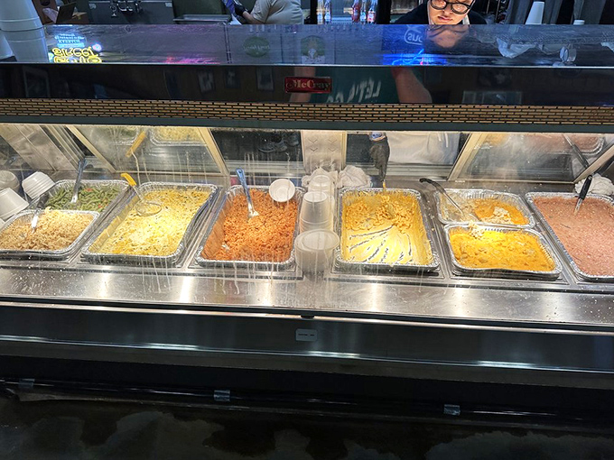 A glimpse of the side dishes lineup, where supporting actors wait patiently to complement the smoky stars of the show.