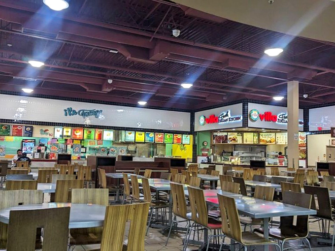 The food court &ndash; that magical oasis where shopping-weary travelers refuel before embarking on the second leg of their bargain-hunting expedition.