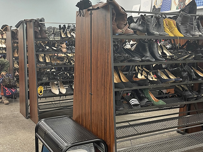 Shoe heaven or footwear purgatory? Either way, someone's perfect pair is hiding here between the practical and the questionable.