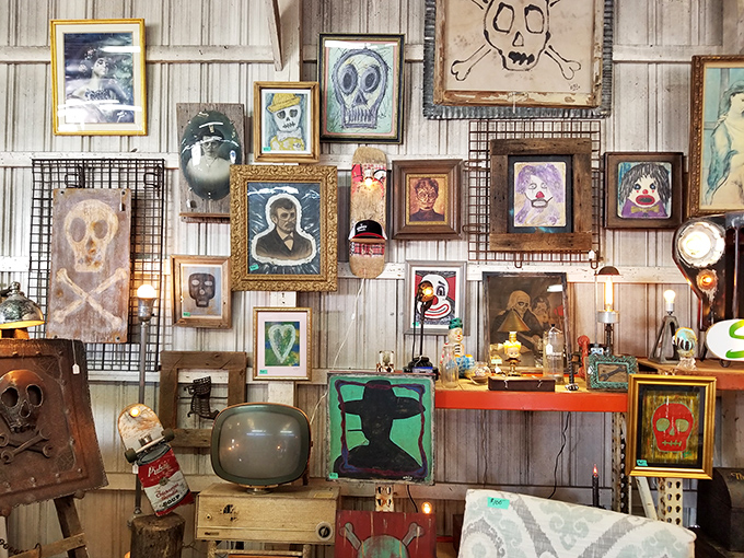 Wall art that walks on the wild side! This eclectic gallery of framed oddities proves one person's creepy is another's perfect conversation starter.