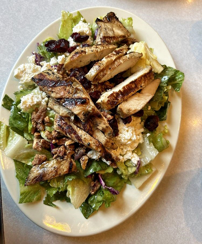 A chicken salad that makes eating greens feel like an indulgence rather than a obligation&mdash;proof that healthy choices can still spark joy.