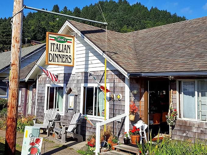 Heidi's Italian Dinners brings Mediterranean warmth to the Oregon coast in a cottage that looks like it should be selling gingerbread, not pasta.