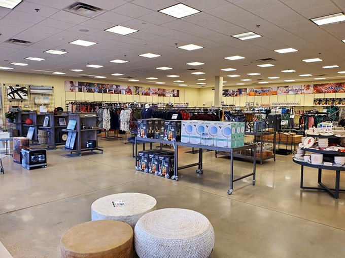 This bright, airy store layout makes browsing feel less like shopping and more like a treasure hunt.