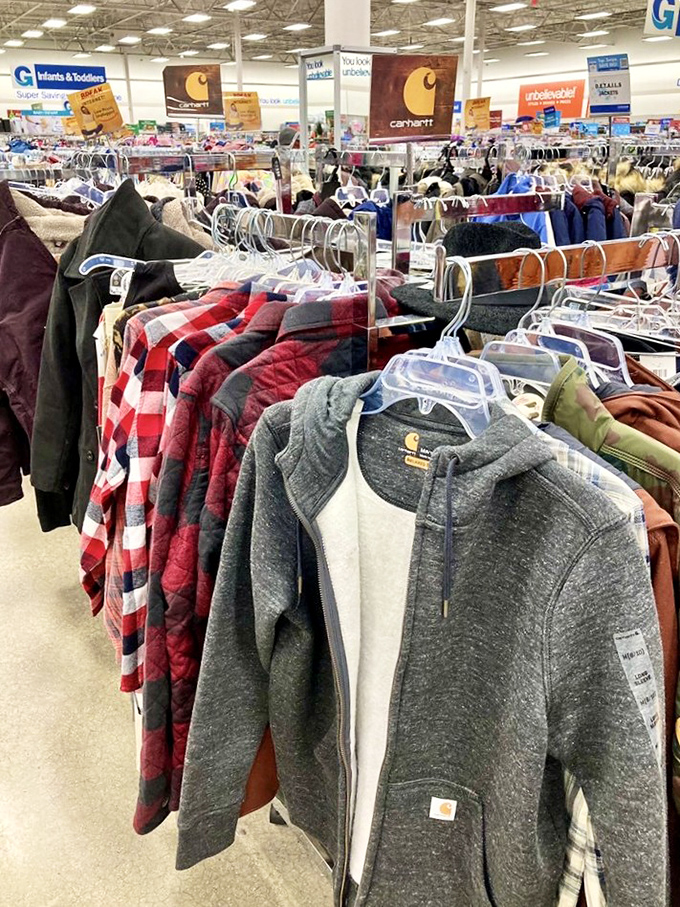 Carhartt quality meets Gabe's pricing—workwear and casual classics hang ready to join your wardrobe rotation without working overtime on your budget.