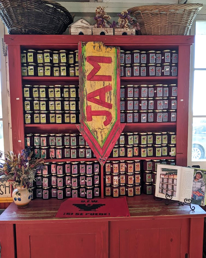 The jam library&mdash;where every jar tells a different sweet story. Check these out with your taste buds, no library card required.