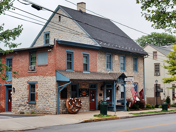 Julius Sturgis Pretzel Bakery's stone walls have witnessed countless dough twists since before your great-grandparents were born.