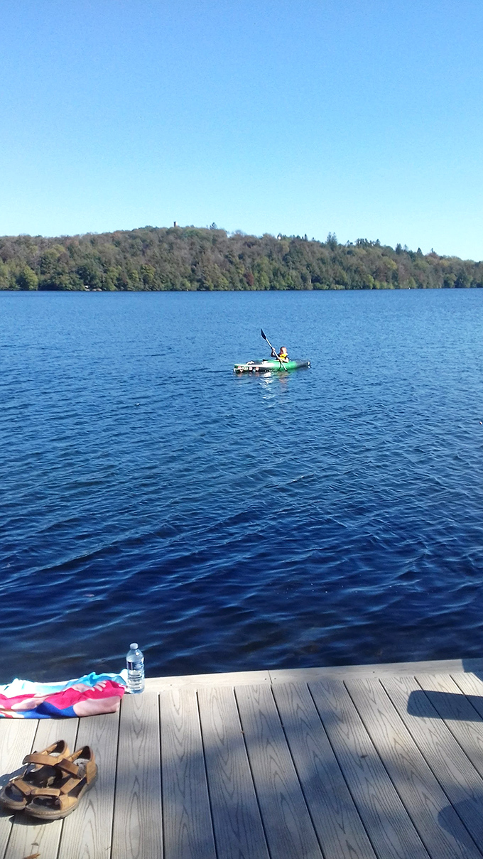 Solitude and sapphire waters&mdash;a lone kayaker discovers why Eagles Mere Lake has been drawing nature lovers for generations.