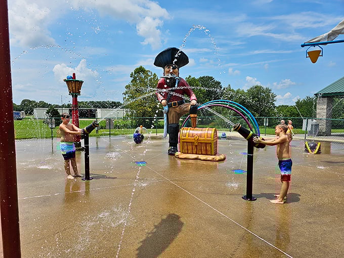 The splash park provides summer fun without the price tag of a water park. Children cool off while parents appreciate the free entertainment that keeps family budgets intact.