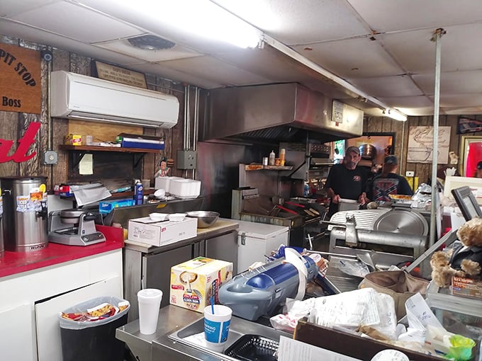 Behind every great BBQ joint is a kitchen that looks like this—functional, well-used, and focused on the fundamentals of smoke and fire.