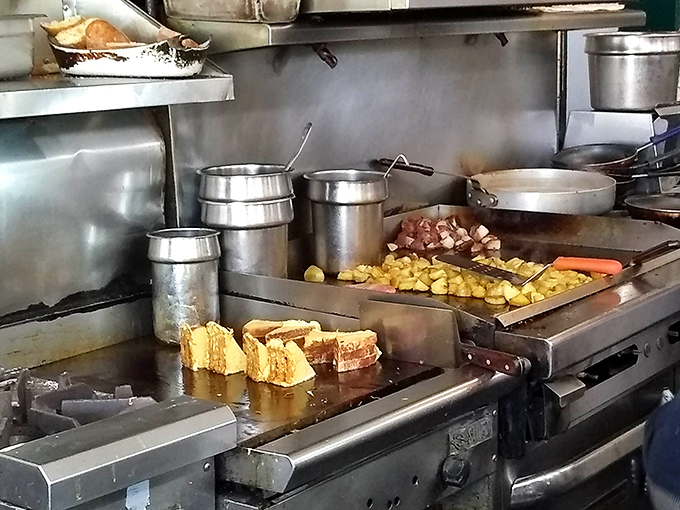 Where breakfast magic happens: a glimpse into the kitchen where ordinary ingredients transform into extraordinary memories.