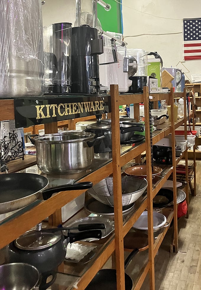 From coffee makers to stockpots, this kitchenware section has everything needed to outfit a complete cooking arsenal affordably.
