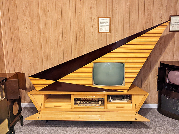 Nipper the RCA dog stands guard over vintage sets, a nostalgic mascot who once asked "His Master's Voice?" long before Siri and Alexa entered our homes.