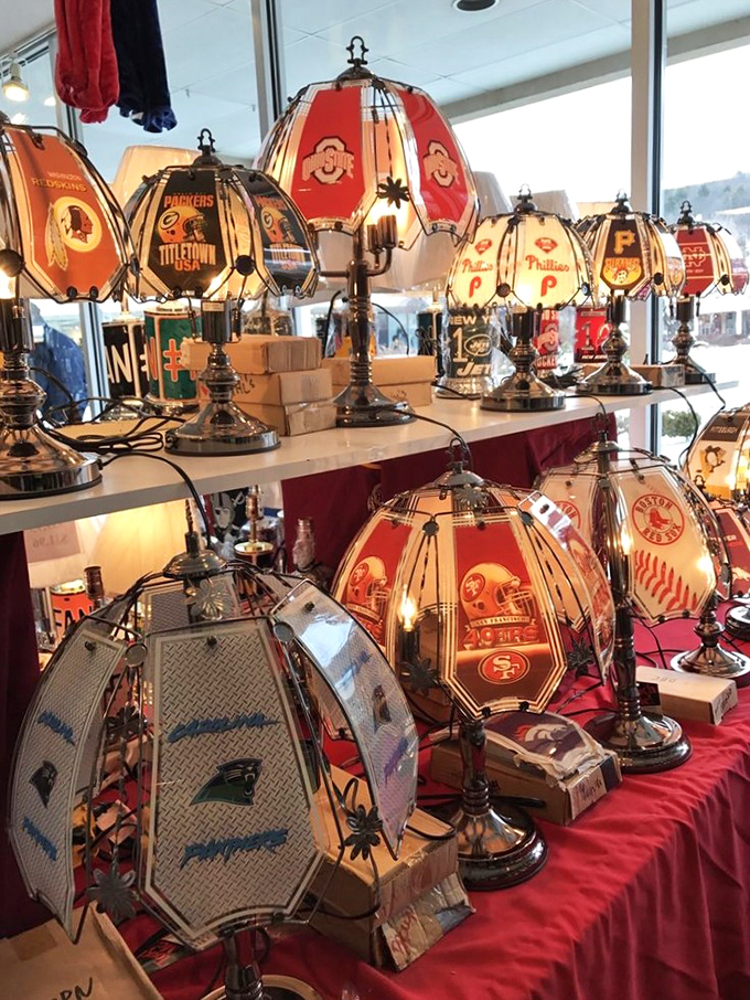 Sports fan illumination! These team-themed lamps let you declare your allegiance while actually being able to see where you're walking.
