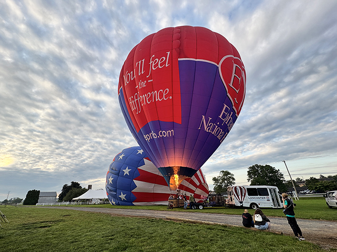 Hot air balloons offer the ultimate Bird-in-Hand perspective: where modern adventure meets timeless landscapes in technicolor glory.