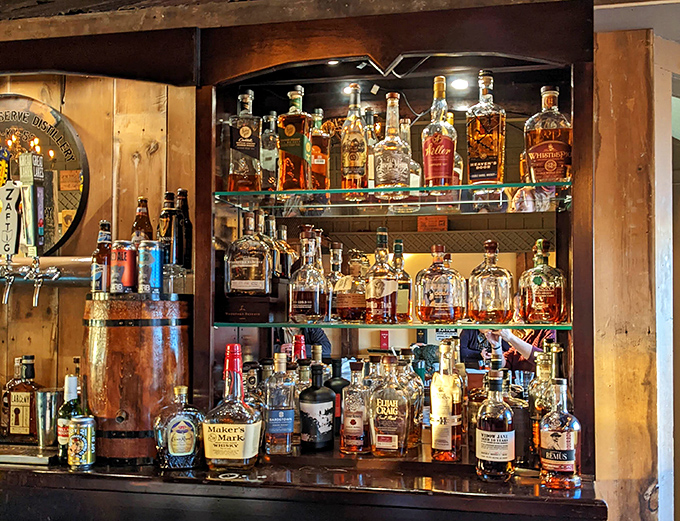 A spirits collection that would make Don Draper nod in approval while reaching for his wallet.