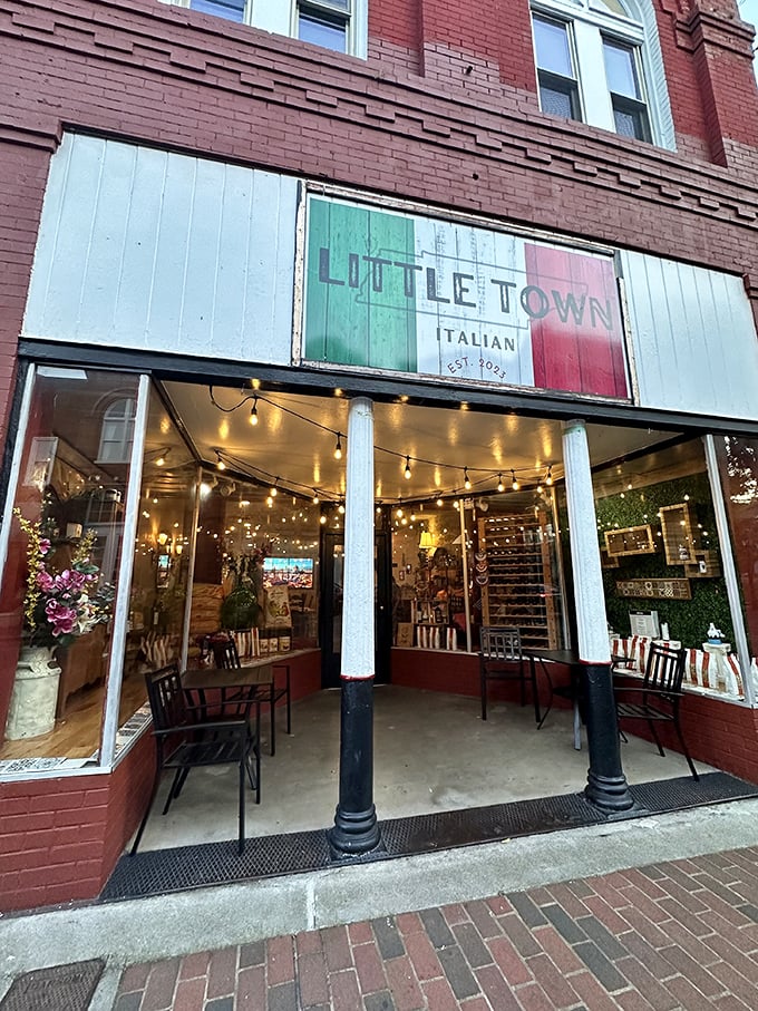 Little Town Italian glows with string lights and promise &ndash; the kind of place where pasta comes with a side of community.