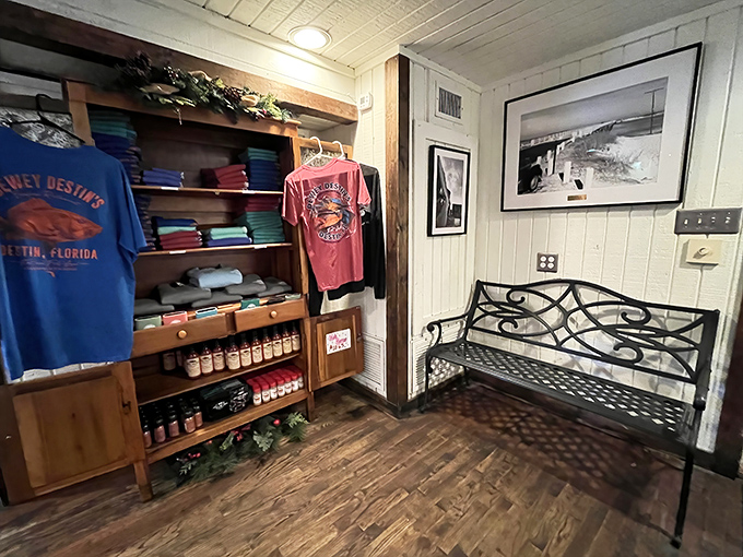 Even the merchandise corner feels authentically coastal, with fishing photos and branded tees that'll make your friends back home properly jealous.