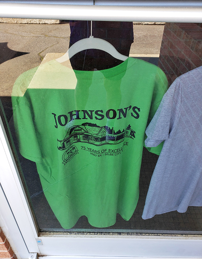 Johnson's merchandise proudly displays 75 years of excellence&mdash;the t-shirt equivalent of a burger trophy that locals wear with pride.