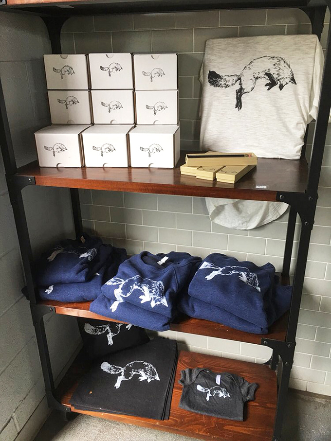 Fox in the Snow's merchandise corner proves their branding is as on-point as their pastries. That fox silhouette has become a Columbus icon.
