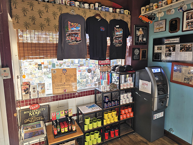 T-shirts, mugs, and memorabilia for sale &ndash; because sometimes the taste memory isn't enough. You need a souvenir to make your friends properly jealous.