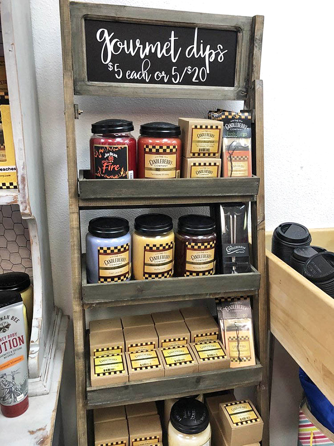 A rustic display of gourmet dips and candles&mdash;because sometimes you need to bring the Cookie Jar experience home.