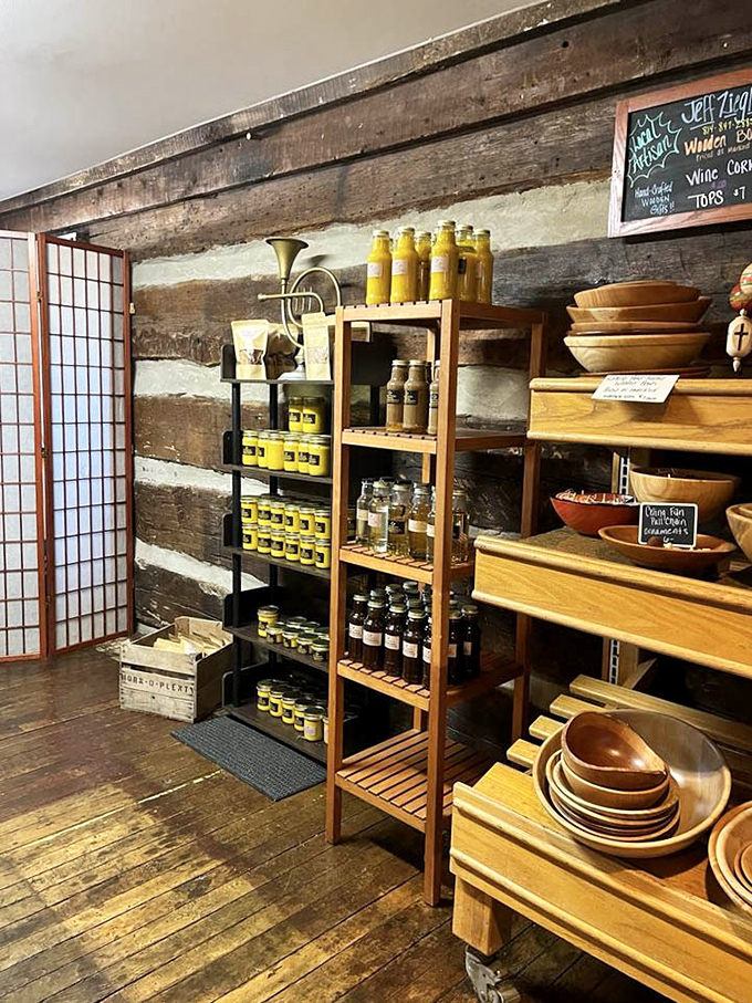 Those shelves aren't just storing products&mdash;they're showcasing edible souvenirs that let you take the Horn O Plenty experience home, one jar at a time.