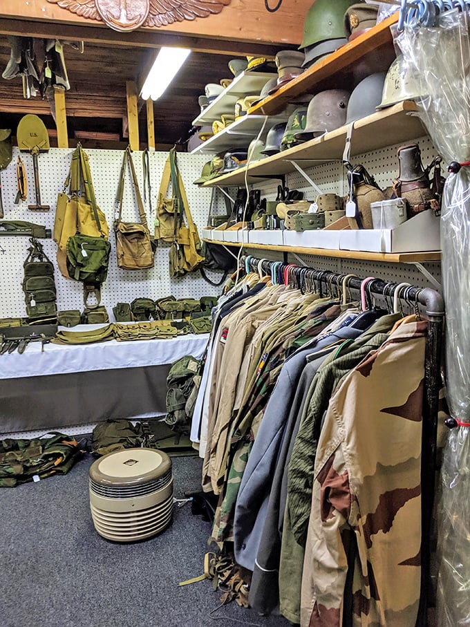 Military history buffs, rejoice! This surplus collection offers everything from authentic helmets to field gear that's seen real service.
