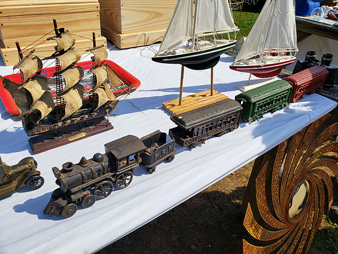 Childhood wonder in miniature form. These model trains and ships represent countless hours of craftsmanship, ready to spark imagination in collectors young and old.