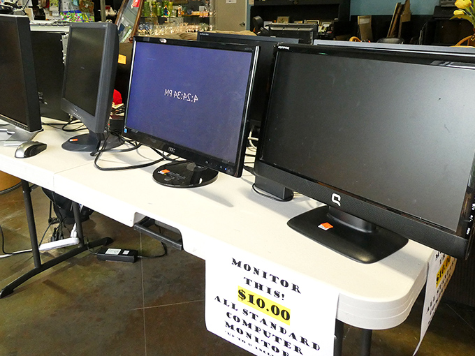 Technology may evolve, but monitor prices at WHAM remain refreshingly retro. Ten bucks for a screen that still has plenty of life left!