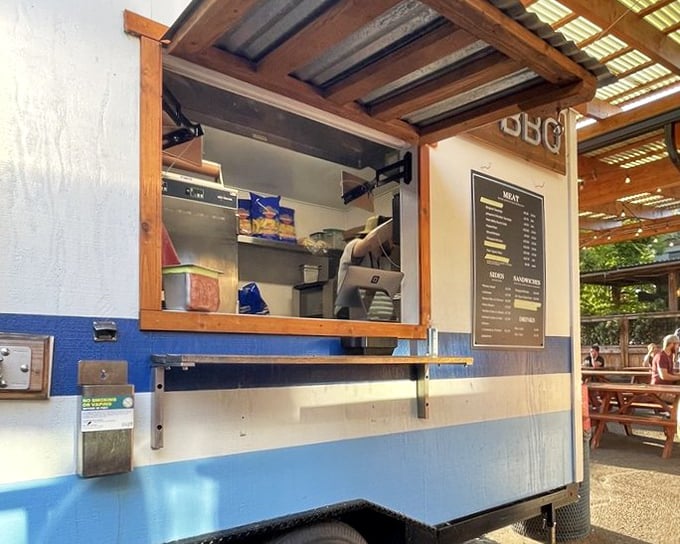 Where the magic happens. This unassuming window is the portal between hunger and happiness, ordinary day and extraordinary meal.